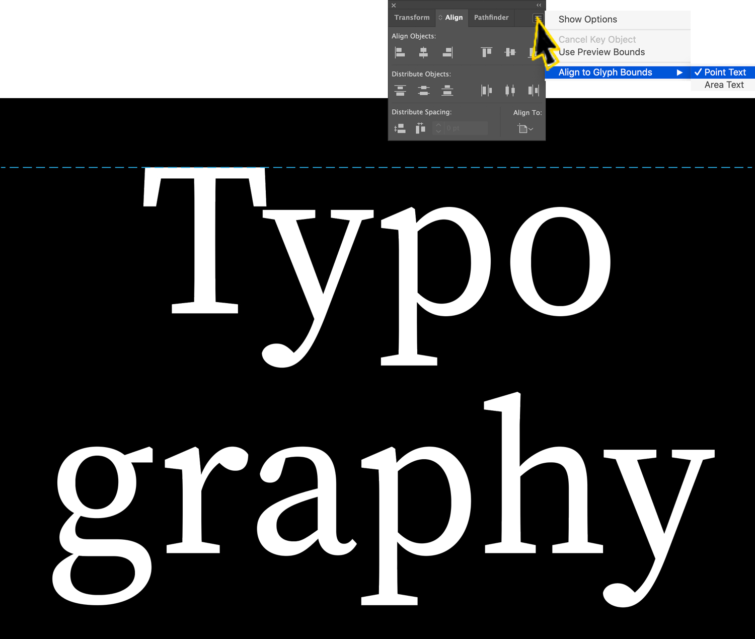 Aligning to Point Type in Adobe Illustrator, a deke.com article Aligning to Point Type in Adobe Illustrator, a deke.com article