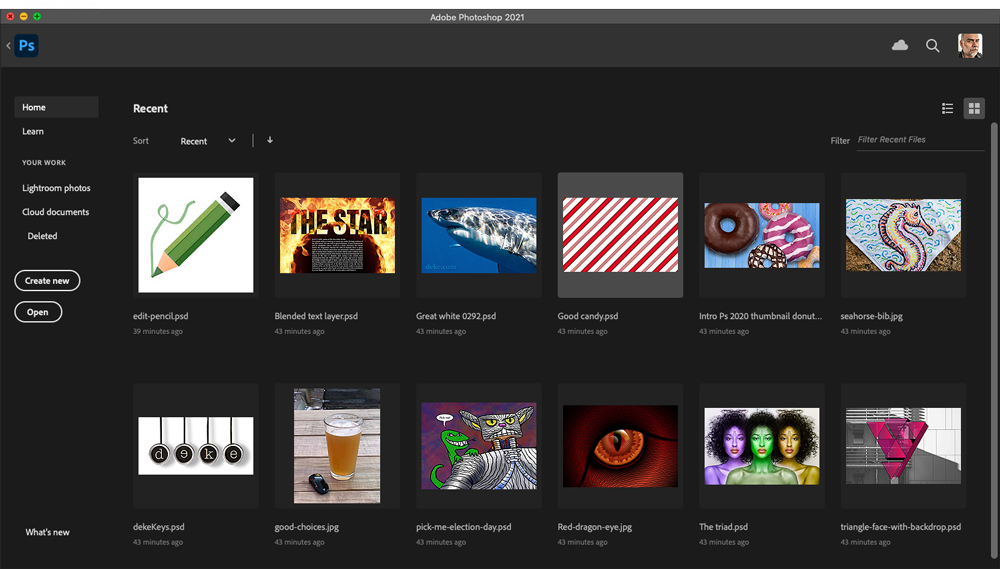 Clearing the Photoshop Home Screen, a deke.com article