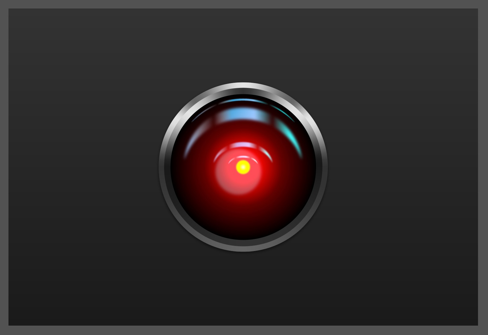 Drawing HAL 9000 from 2001: A Space Odyssey in Illustrator (in 2017), a ...