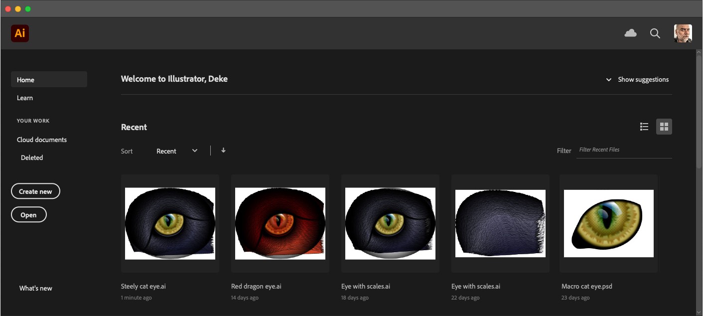 Clearing the Illustrator Home Screen, a deke.com article