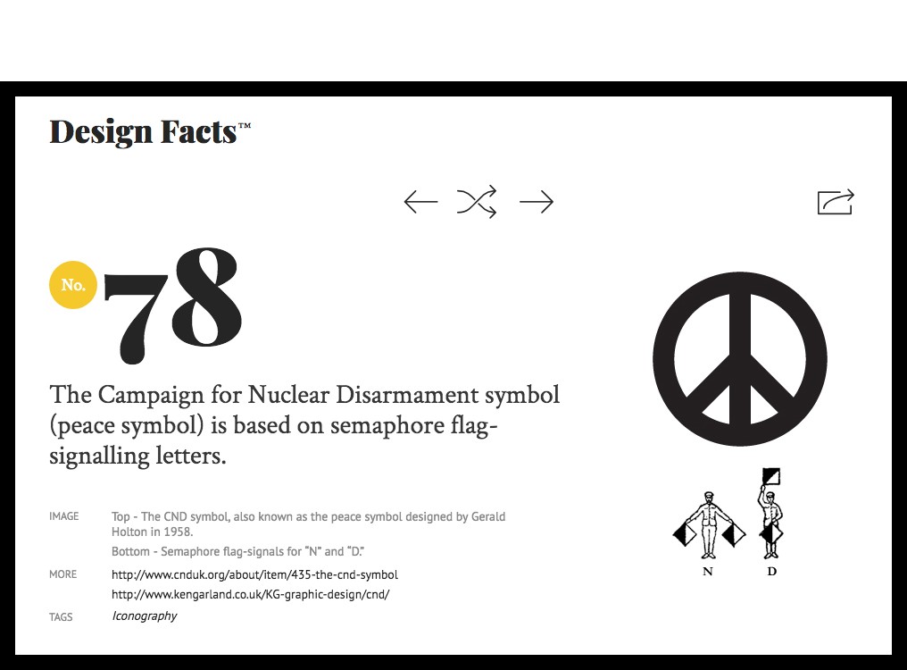 Cool Thing of the Week: The Birth of the Peace Sign, a deke.com article