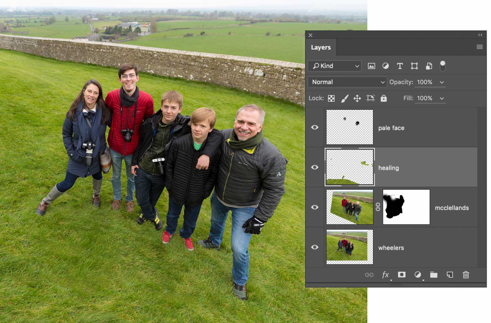 Combining Group Photos in Photoshop, a deke.com article