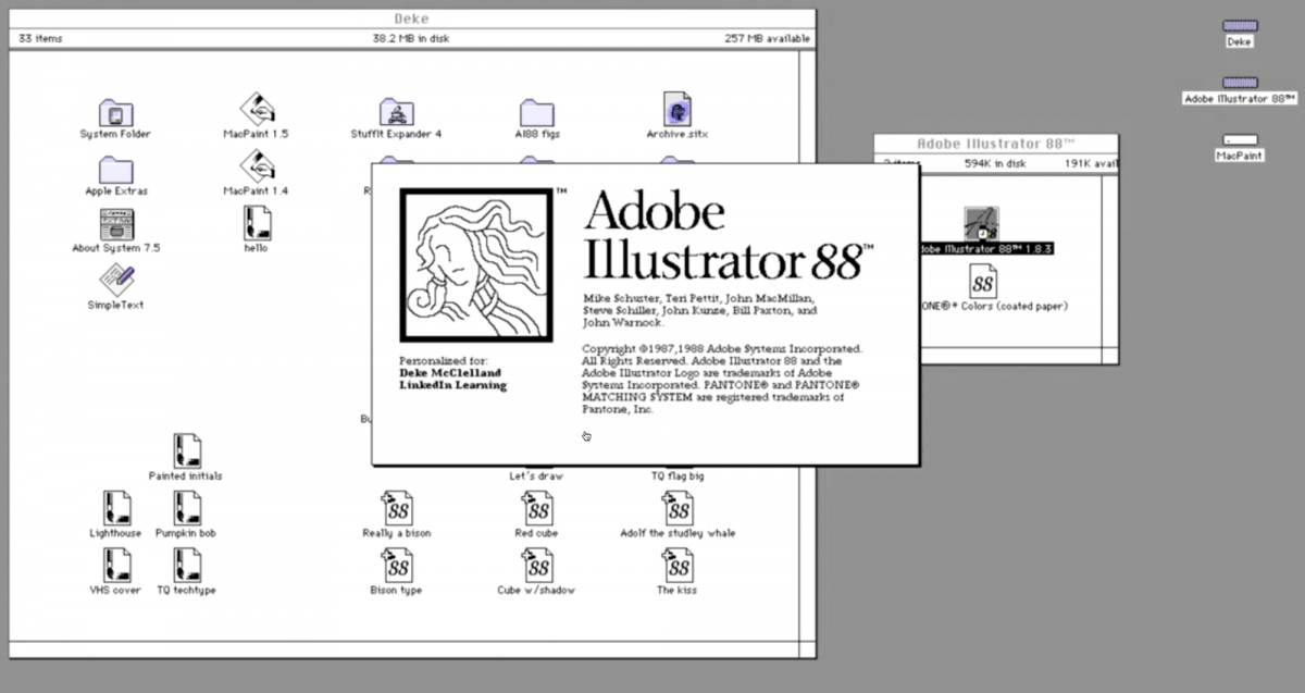 Mastering Adobe Illustrator 88, a deke.com article
