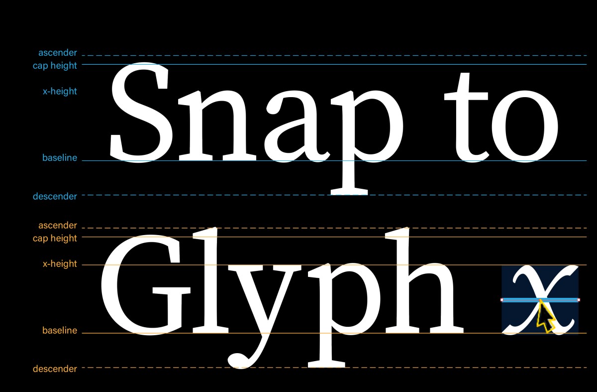 Snapping to a Specific Letterform in Adobe Illustrator (Using Snap to ...